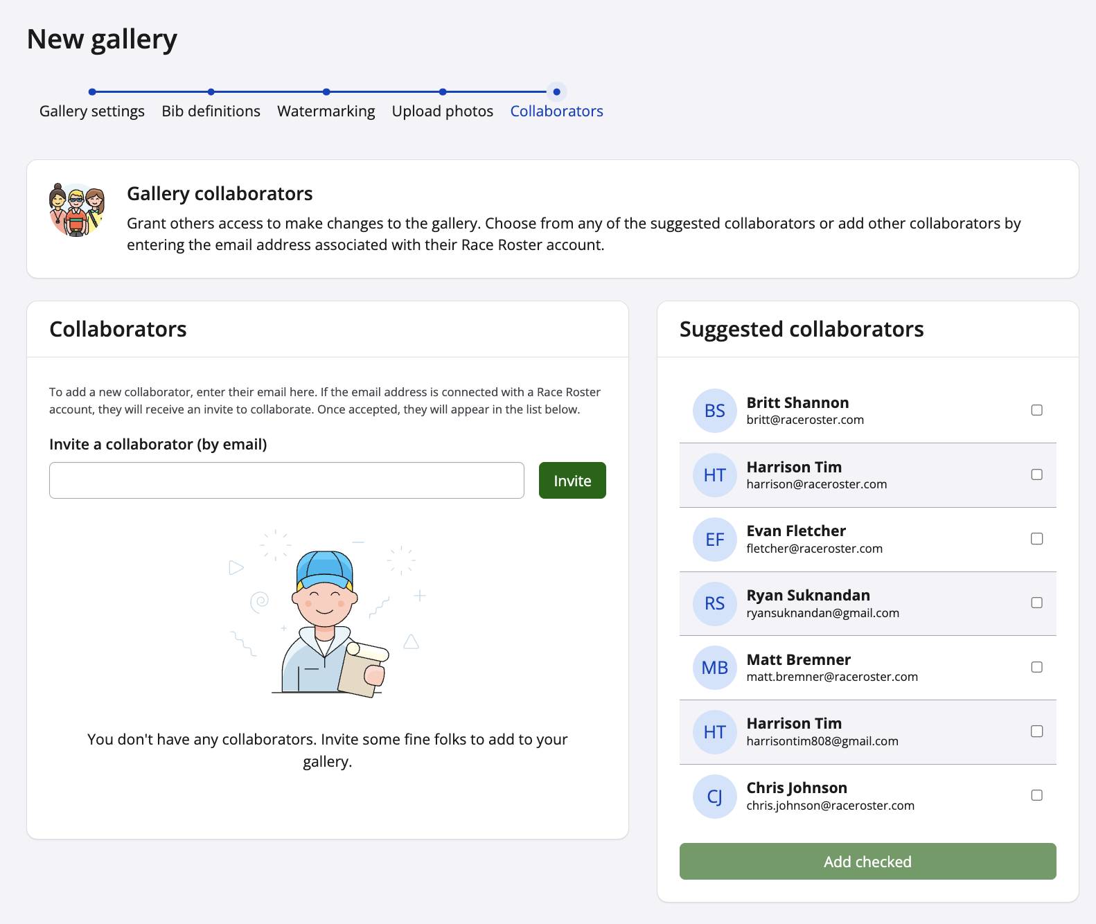 How to create a photo gallery and allow participants to upload photos ...