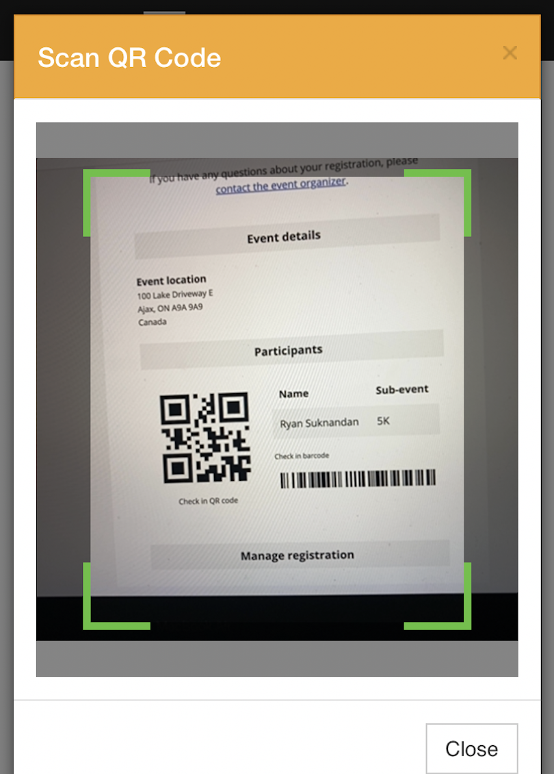 How to Check Runners In Using Mobile QR Code Scanning – How can we help ...