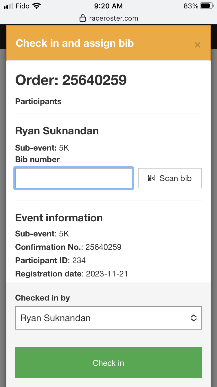How to Check Runners In Using Mobile QR Code Scanning – How can we help ...