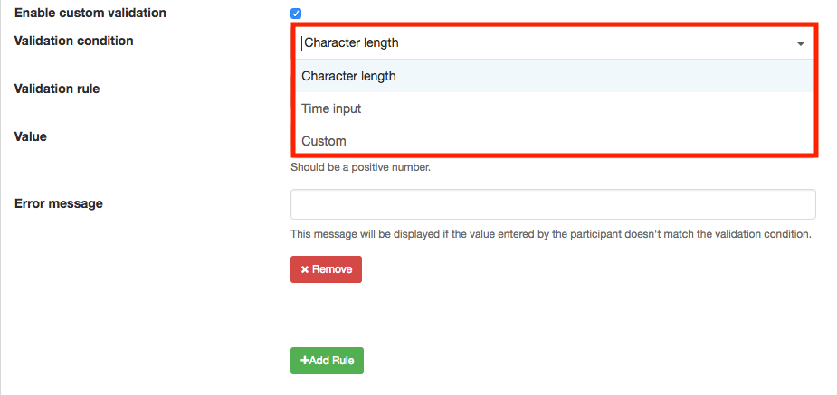 How to set up validation questions – How can we help you?