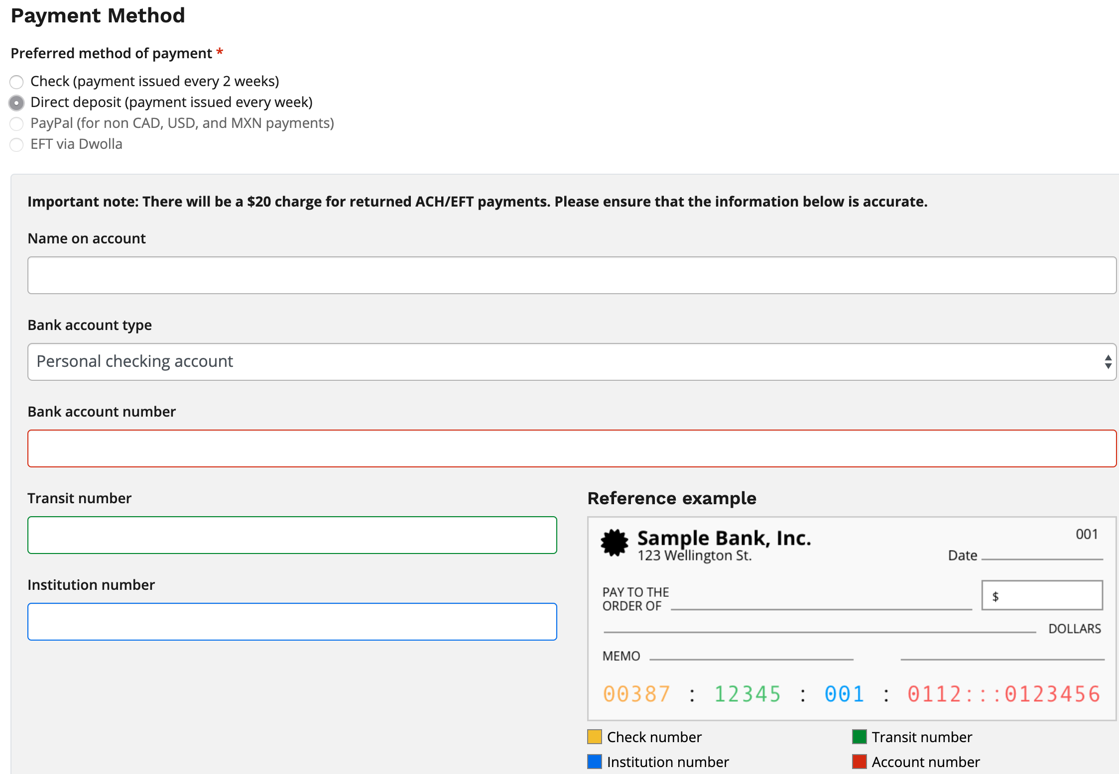 How to set up your Payment Profile for Canadian Direct Deposit – How ...