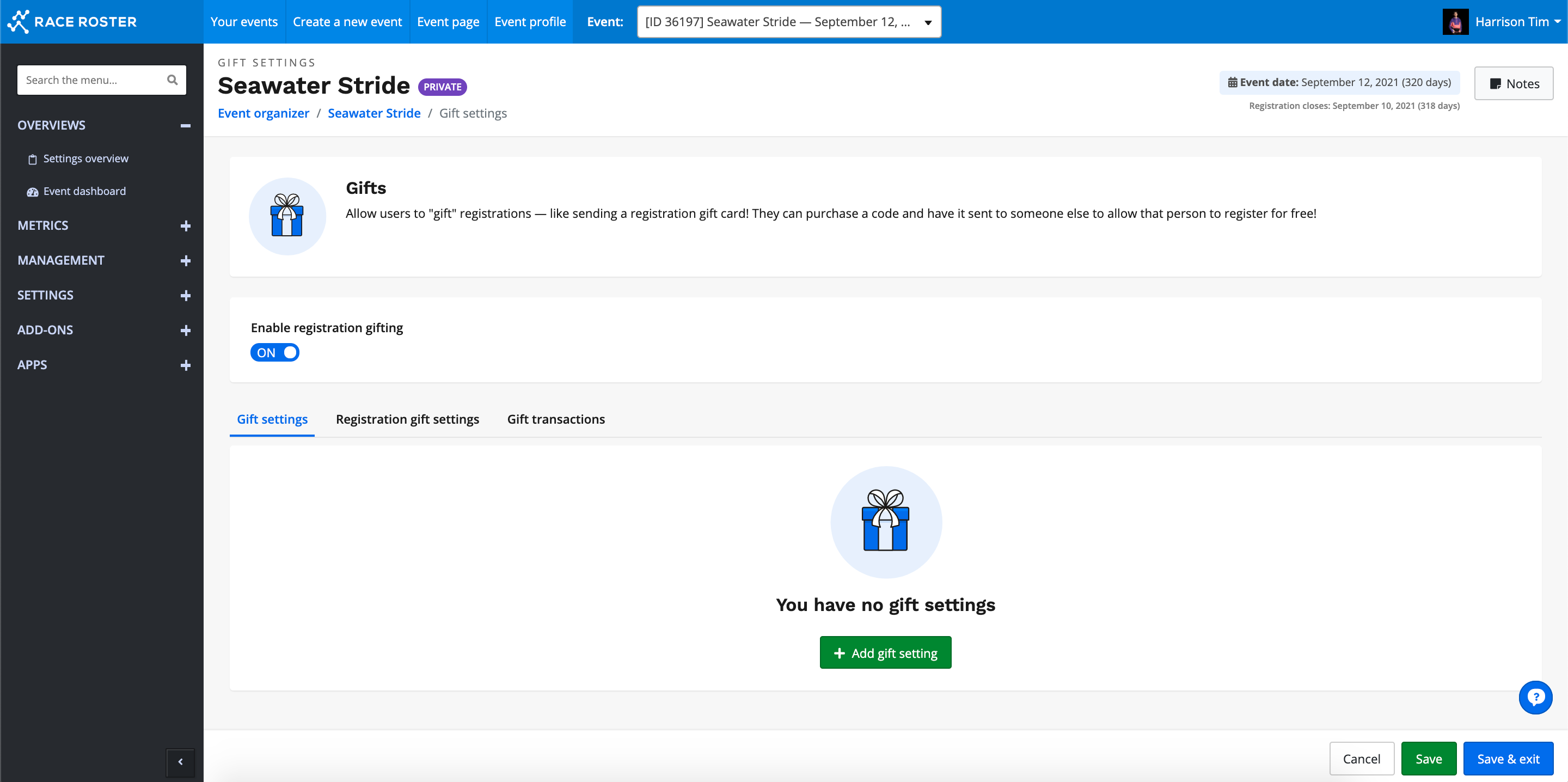 How to enable Gifting – How can we help you?