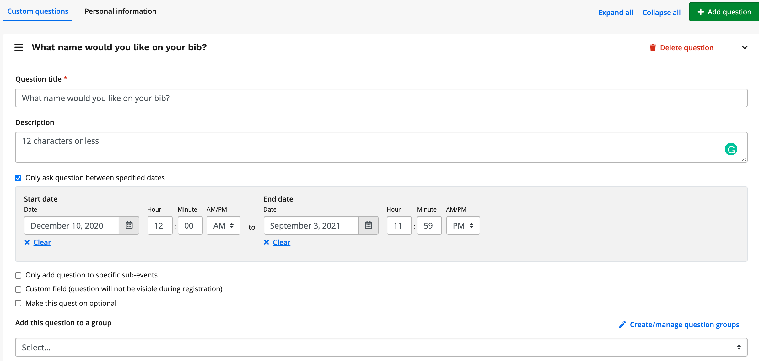 How To Add A Start And End Date To A Registration ion How Can We 
