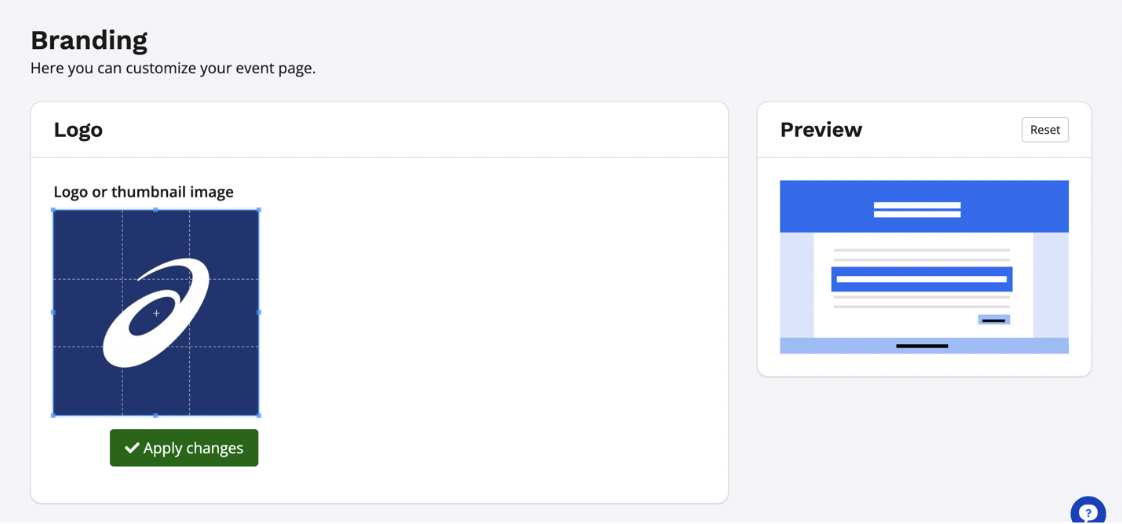 How Do I Add A Logo And Banner Image To My Event Page Recommended Image Sizes And Dimensions 