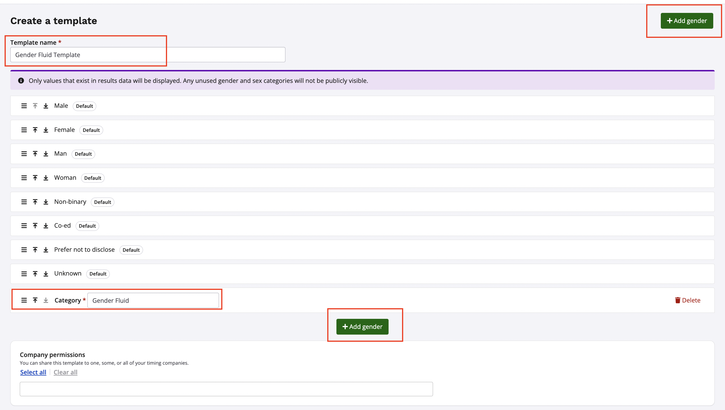 How to create gender & sex results templates – How can we help you?